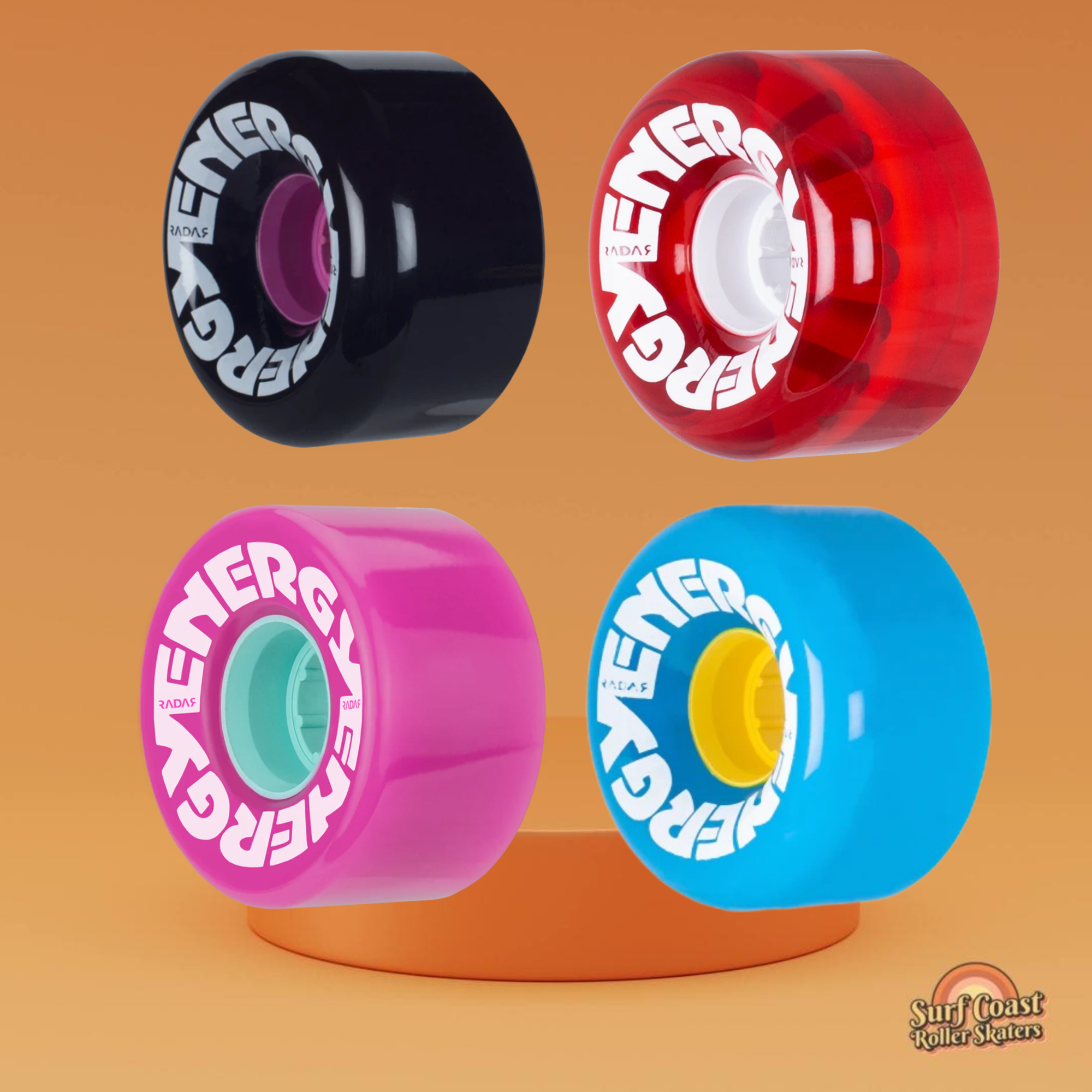 Radar Energy Wheels 78a - 65mm (4 Pack) | Surf Coast Roller Skaters